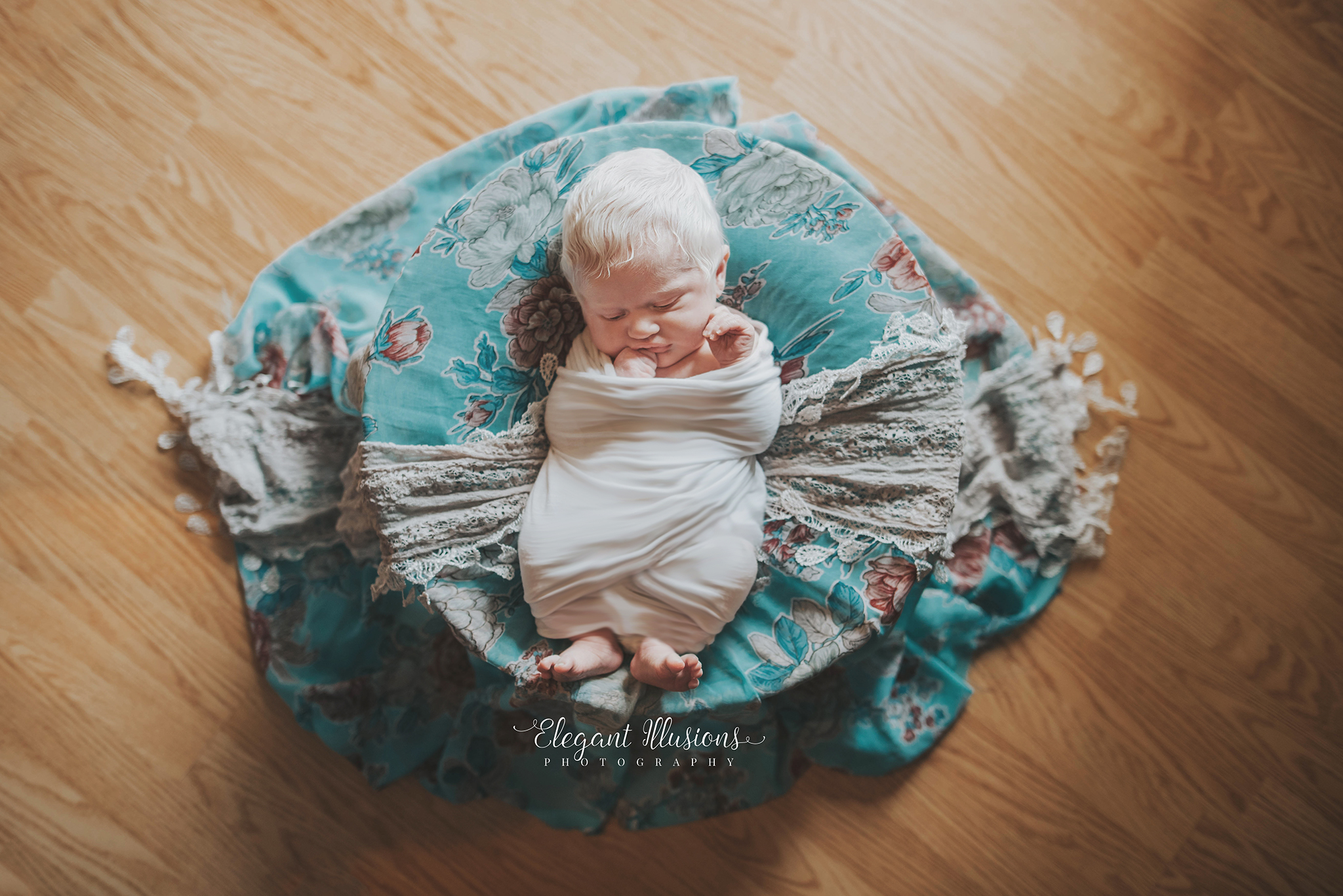 This Beautiful Newborn Has Hair as White as Snow