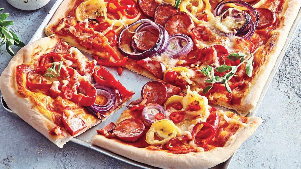 Pepperoni & Sweet Pepper Pizza Recipe | Woman's World